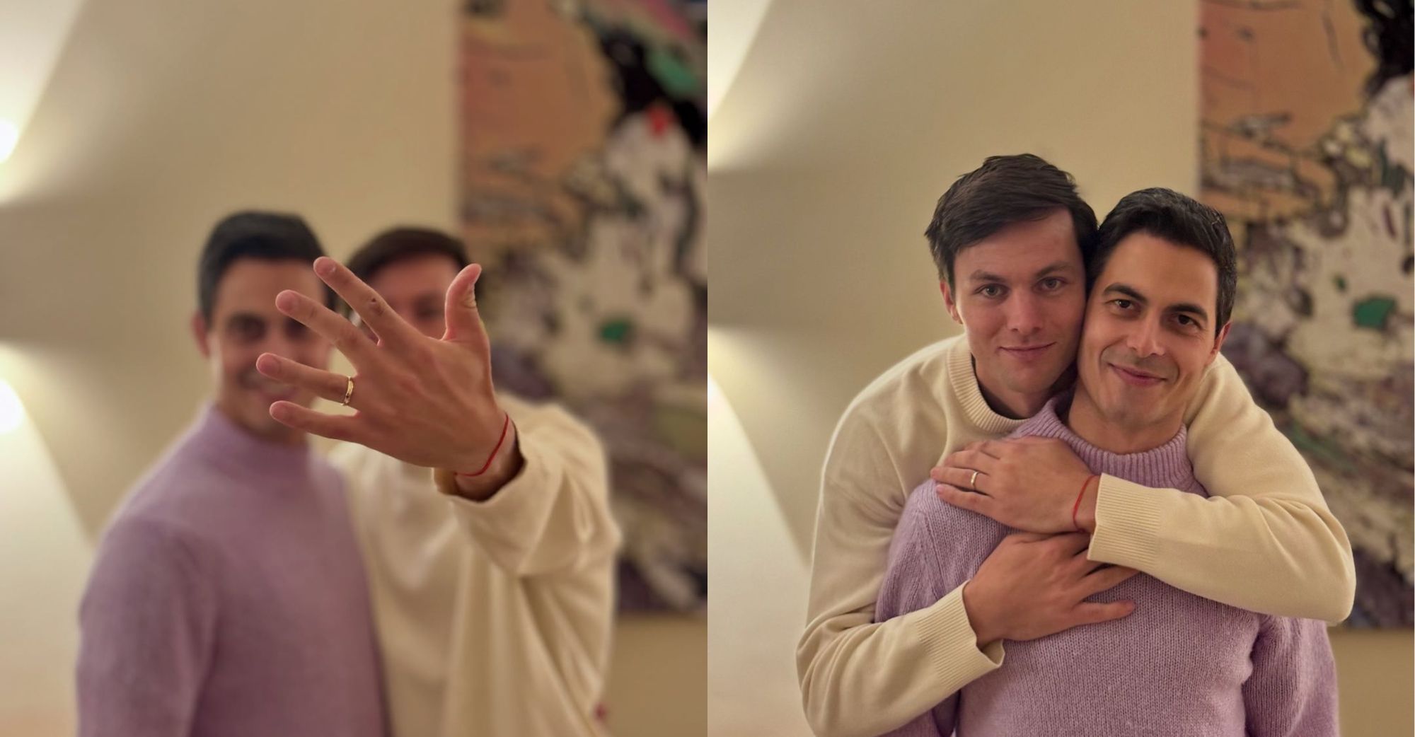 Nicolás Keenan, jugador de hockey, y Rob Jetten, ex viceprimer ministro de Países Bajos, se ...